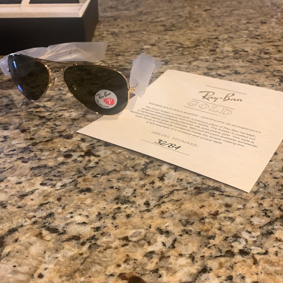 Ray-Ban | Accessories | Limited Edition 8k Solid Gold Polarized Ray Ban ...